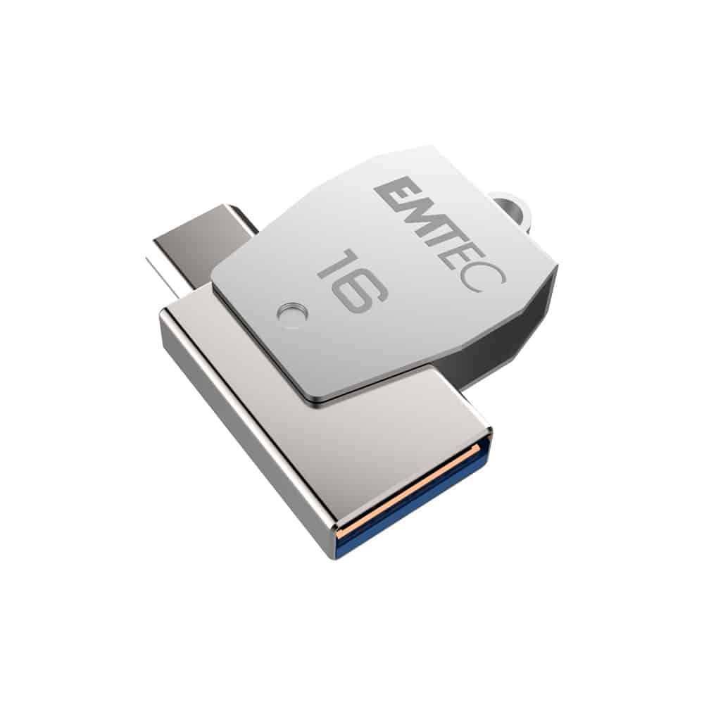Pen Drive Emtec Dual T250 Usb2.0 + Micro Usb 16Gb - Limifield