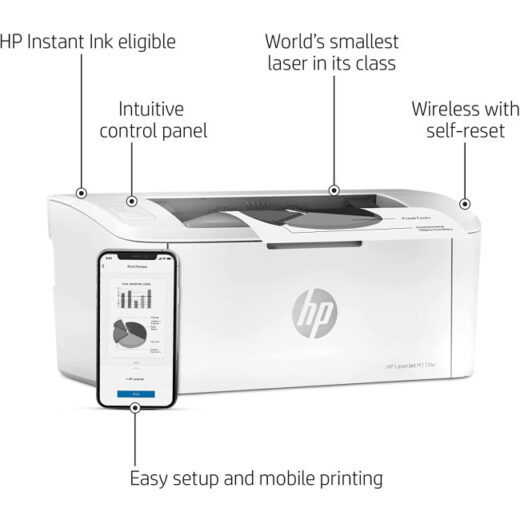 Impressora Laser Monocromo HP LaserJet M110w WiFi Branca - Limifield